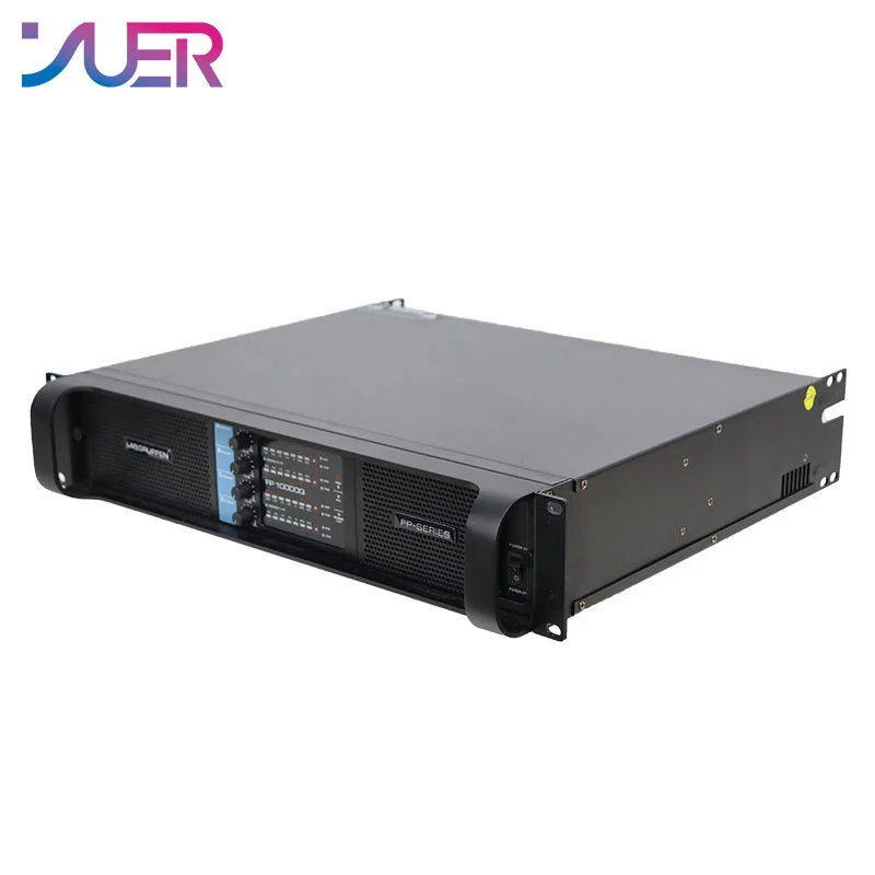 YUER FP10000Q 2Ohms 2500W 4 Channel Amplificatore Line Array MPS Subwoofer Powerful Amplifier ...