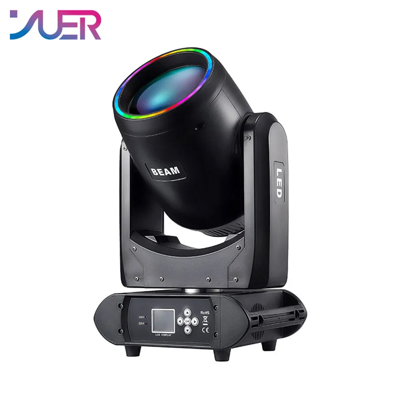 YUER LED Spot 200W Moving Head Light Rainbow Beam Zoom Rainbow Effect ...