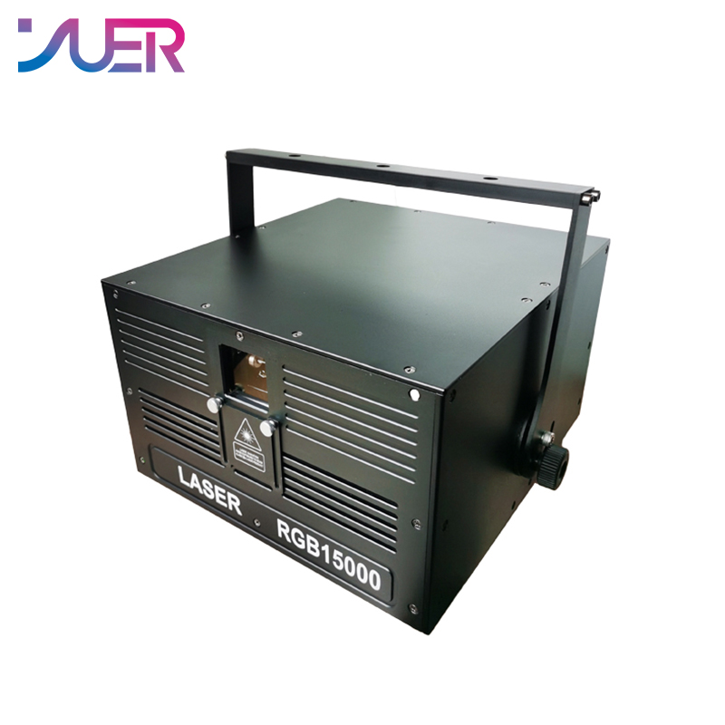 YUER Profession 45Kpps 15W Full Color RGB Laser Light Pattern Animation ...