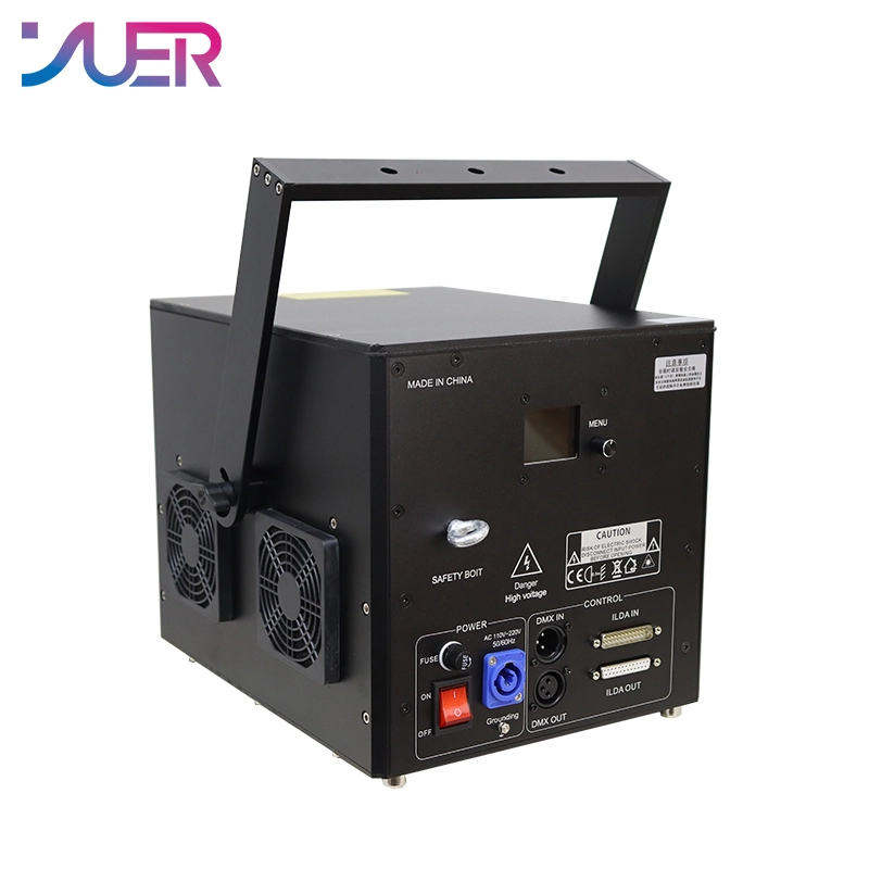 YUER 12W RGB Animation 30kpps Scanning Laser Lights DMX512 DJ Disco ...