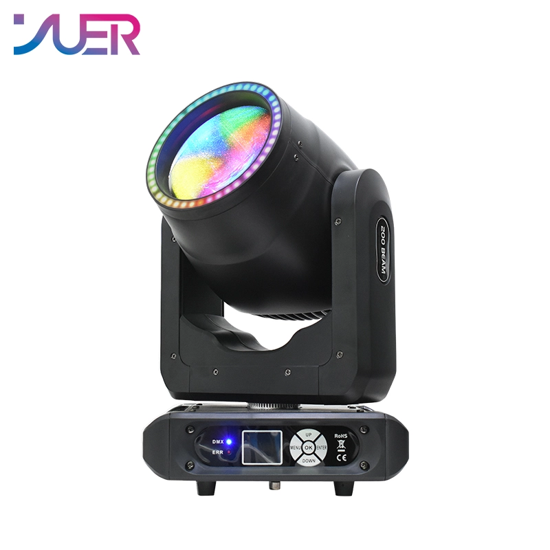 YUER 200W LED Moving Head Light Beam+Spot+Aperture+ 8+16Prisms DMX ...