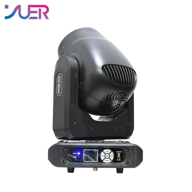 YUER 200W LED Moving Head Light Beam+Spot+Aperture+ 8+16Prisms DMX ...