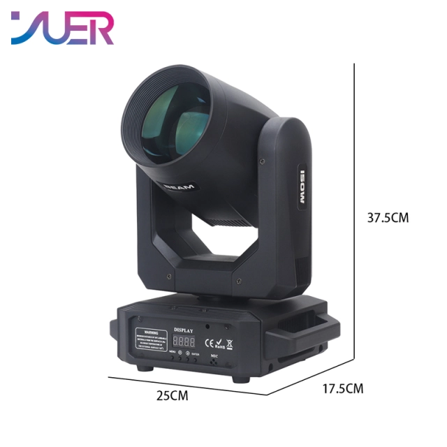 YUER NEW LED Moving Head Light 200W Beam+Spot+18 Rotating Prisms ...