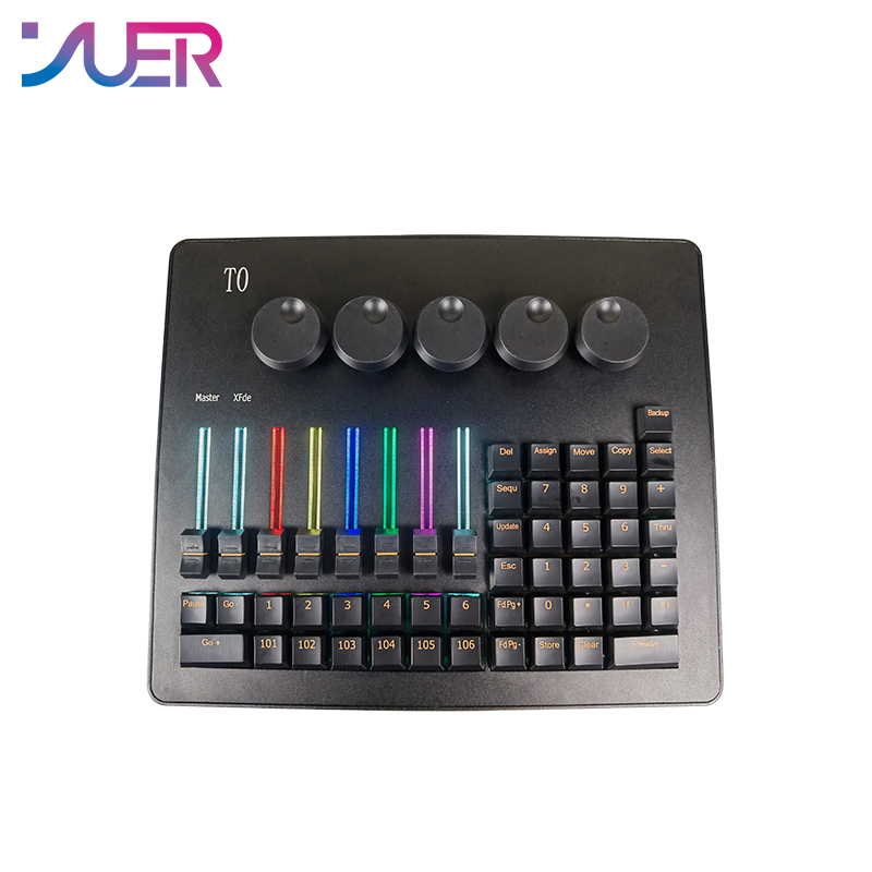 YUER Backlit Fader T0 Console DJ Stage Lighting DMX Controller LED ...