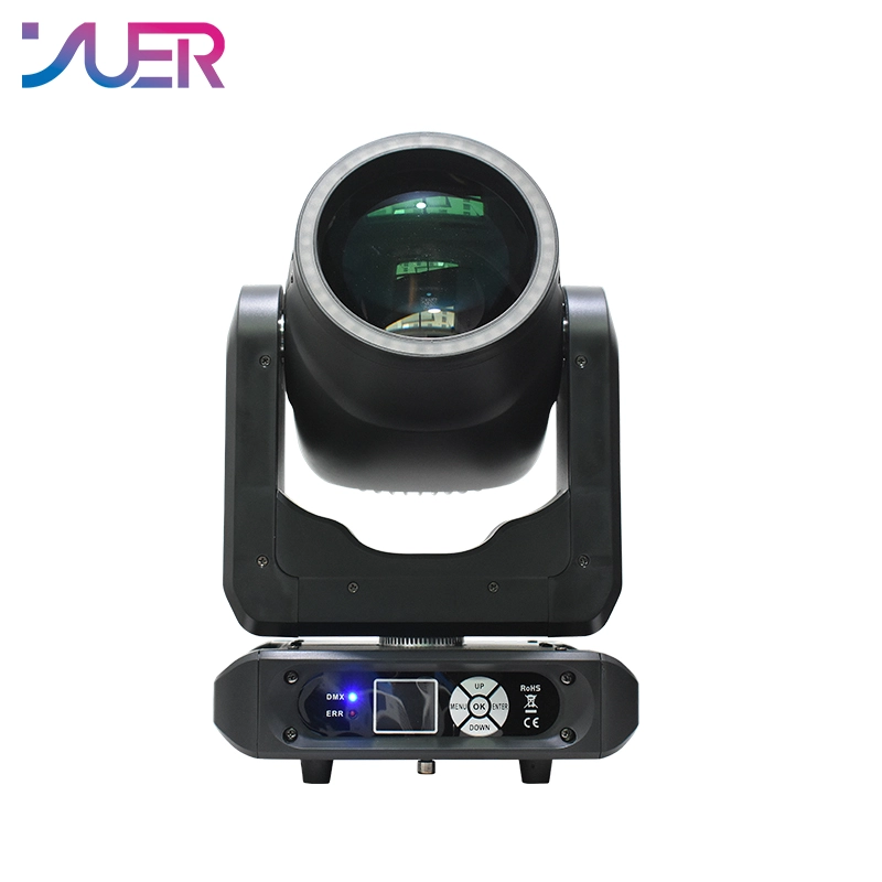 YUER 200W LED Moving Head Light Beam+Spot+Aperture+ 8+16Prisms DMX ...