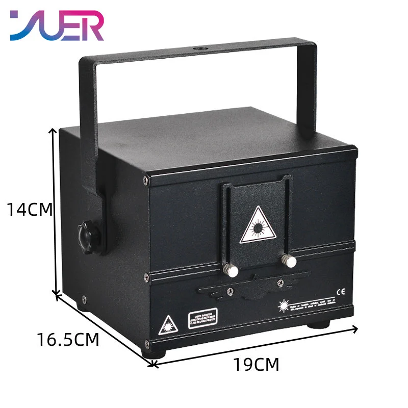 YUER 2W APP Bluetooth Control RGB Animation Beam Scanner Stage Laser ...