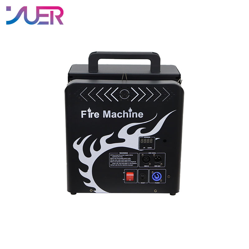 YUER Stage Fireworks 3 Heads Fire Height Flame Fire Machine DMX Control ...