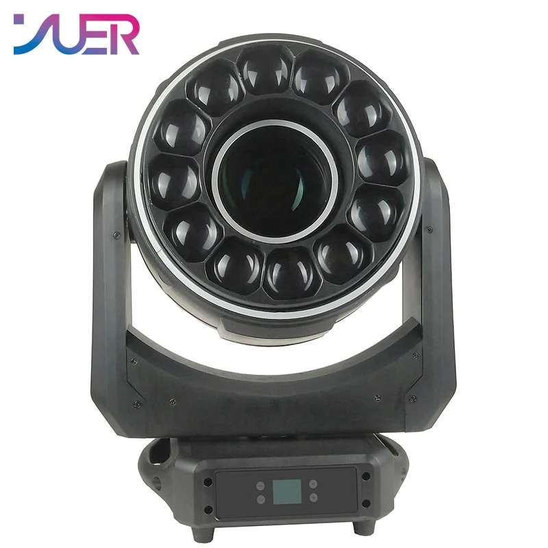 YUER 200W LED Beam Zoom Spotlight 12x60W LED Bee Eye Cleaning Effect ...