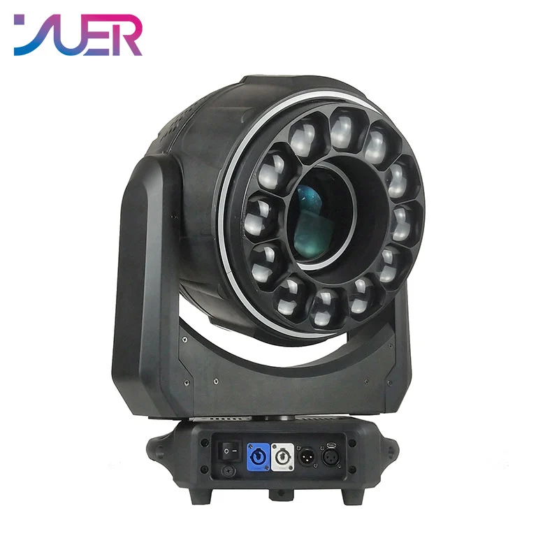 YUER 200W LED Beam Zoom Spotlight 12x60W LED Bee Eye Cleaning Effect ...