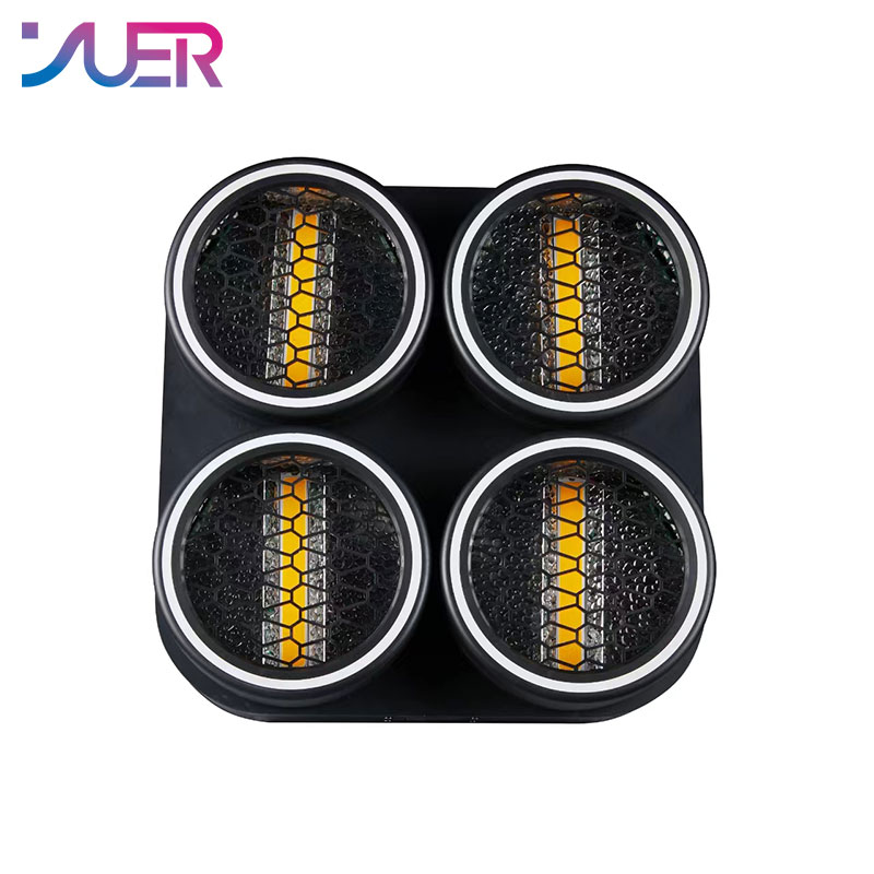 YUER LED 4x30W COB Amber Warm White With RGB 120W LED SMD Ring Retro ...