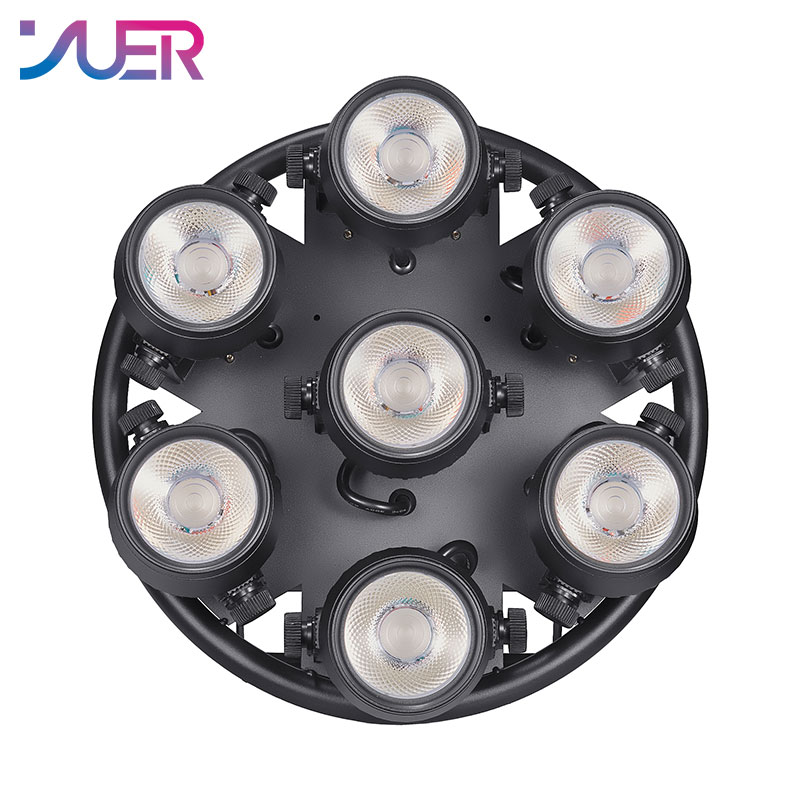 YUER™️ 7X50W LED Stage Par Light Retro Uplights flash retro light with ...