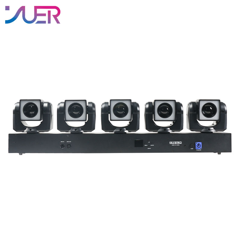 YUER 5X60W LED Beam Belt Ring Moving Head Light RGBW 4-in-1 DMX512 ...