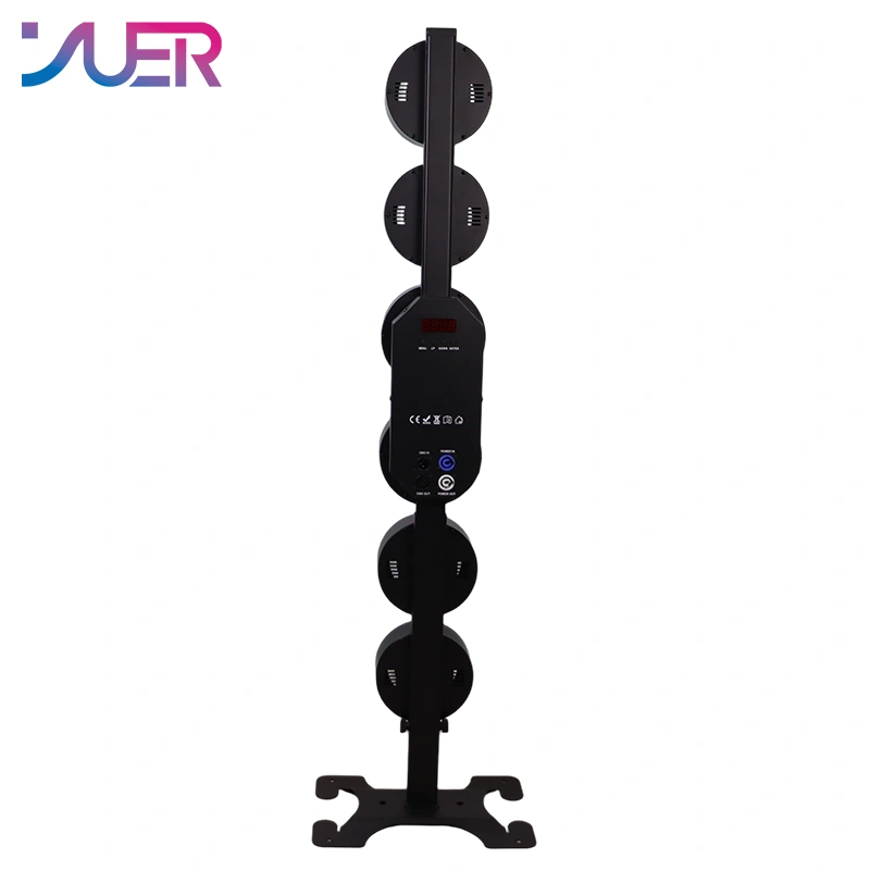 YUER LED 6-Eye 6X60W COB Par Light 2200K+RGB Beads Vertical Retro Lamp ...