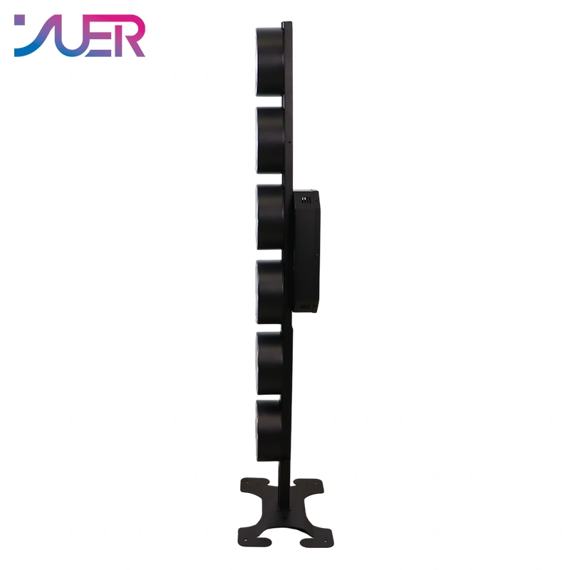 YUER LED 6-Eye 6X60W COB Par Light 2200K+RGB Beads Vertical Retro Lamp ...
