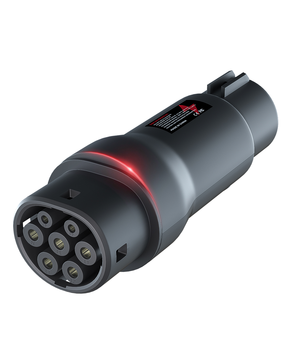 Type 1 to Type 2 EV Charging Adapter, 32A, 250V, 7kW