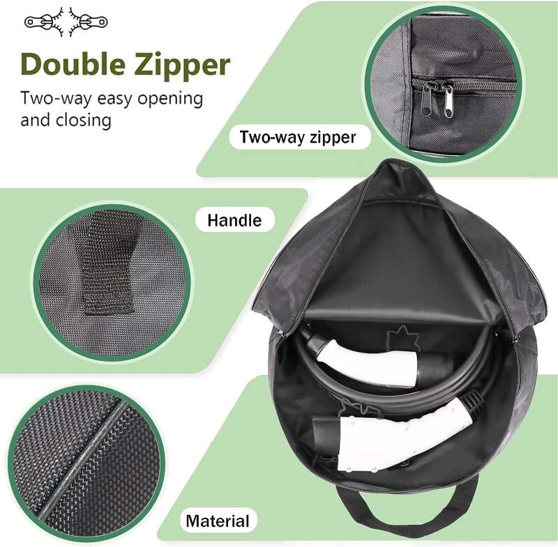 Durable EV Cable Bag Organizer (1680D Nylon) for Charging Cables