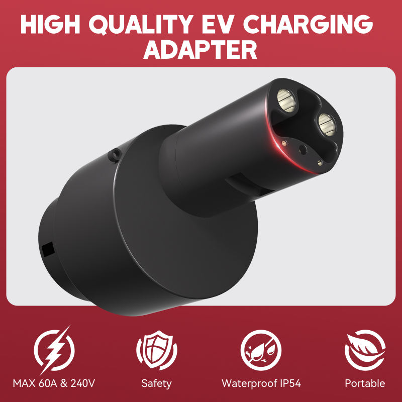 Type 2 to NACS EV Charging Adapter | Compatible with US Tesla