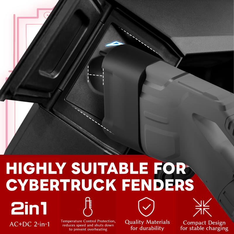 MCEVKELN CCS1 to NACS Adapter for Cybertruck (500A/1000V) Tesla Model 3/Y/X