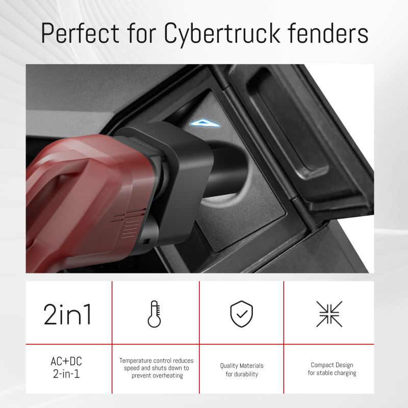 CCS2 to NACS Adapter for Cybertruck (500A/1000V)