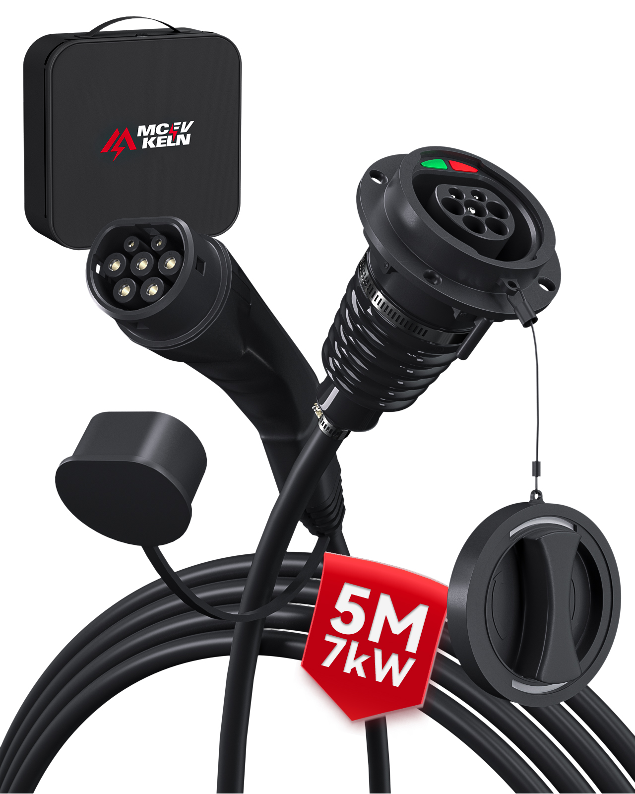 Type 2 EV Charging Extension Cable 5M/7M Optional for MG/BYD/KIA and ...