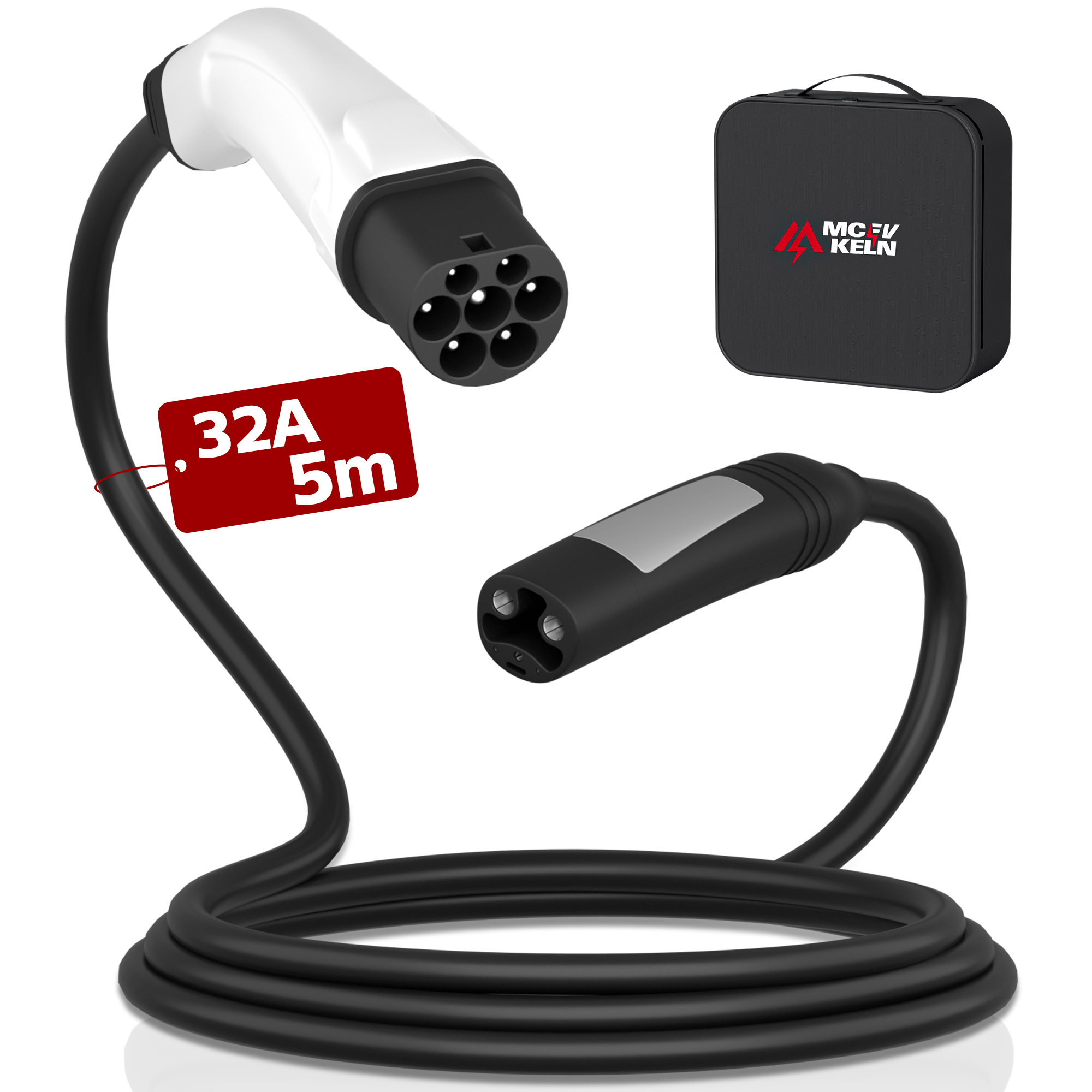 MCEVKELN Type 2 to NACS EV Charging Cable for Tesla Model 3/Y/X/S ...
