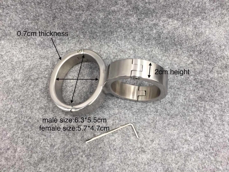 Stainless Steel 8 Shape Cross Handcuffs