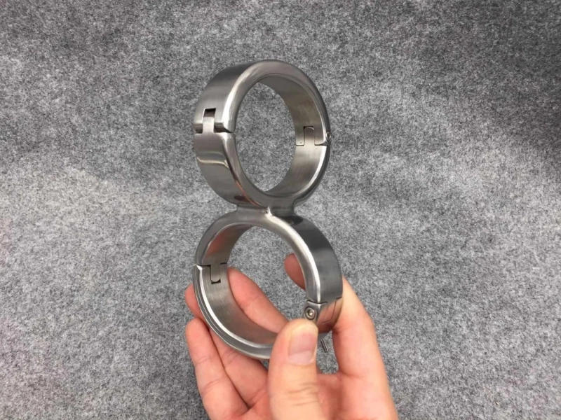 Stainless Steel 8 Shape Cross Handcuffs