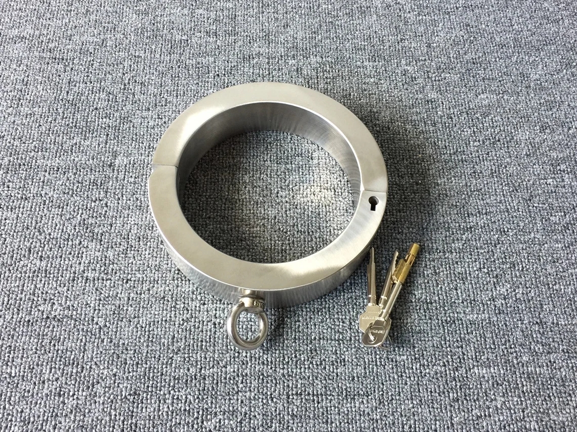 Heavy Stainless Steel Bondage Restraints Collar