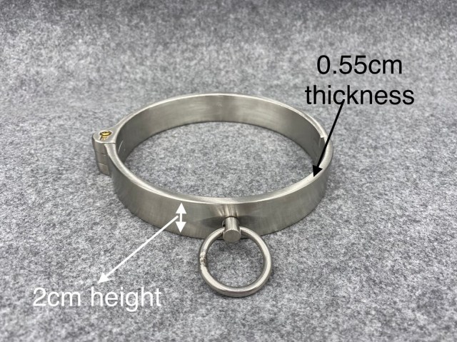 Stainless Steel Bondage Restraints Device Metal Collar