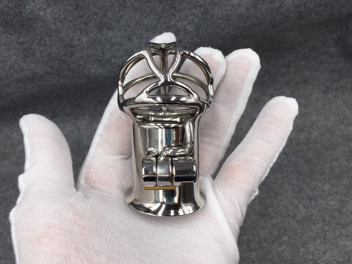 Customizable Penis Cage with Frenum Piercing Hook