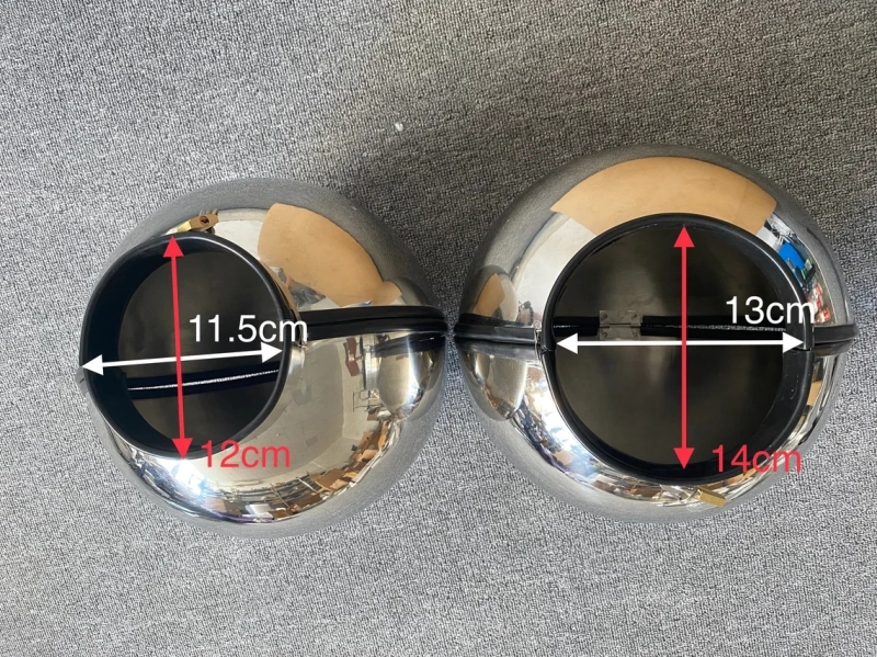 Stainless Steel Headhood Ball Shape Enclosed Helmet for Chocking Bondage