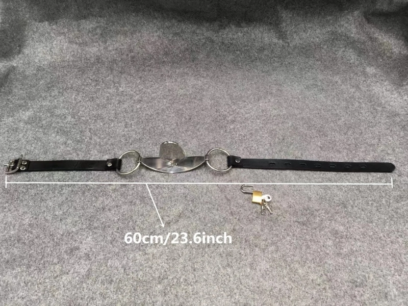 Stainless Steel Tongue Depressor Mouth Gag for Bondage Restraints