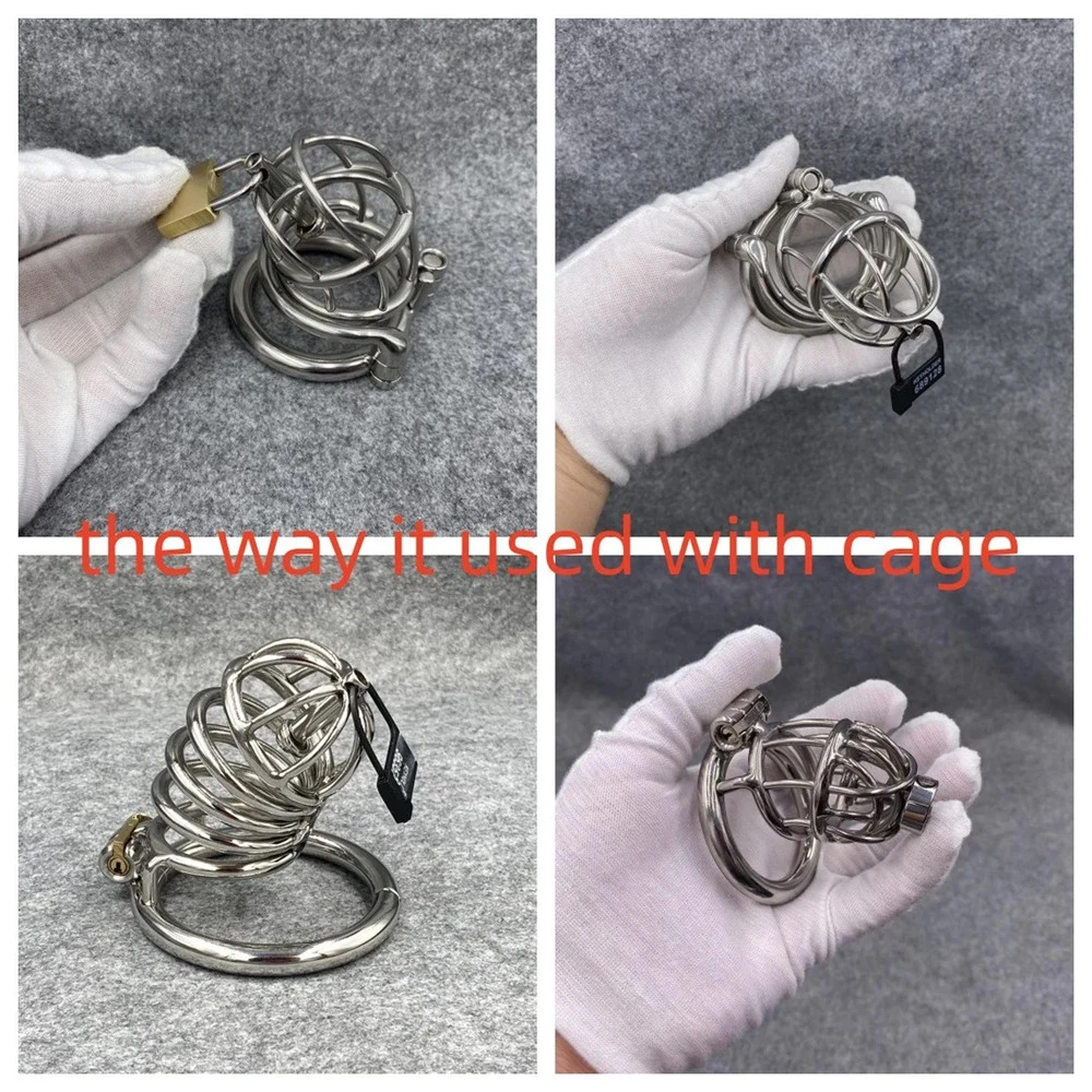 Titanium TetherSpout 3 Lengths E1 For Non-Piercing Chastity