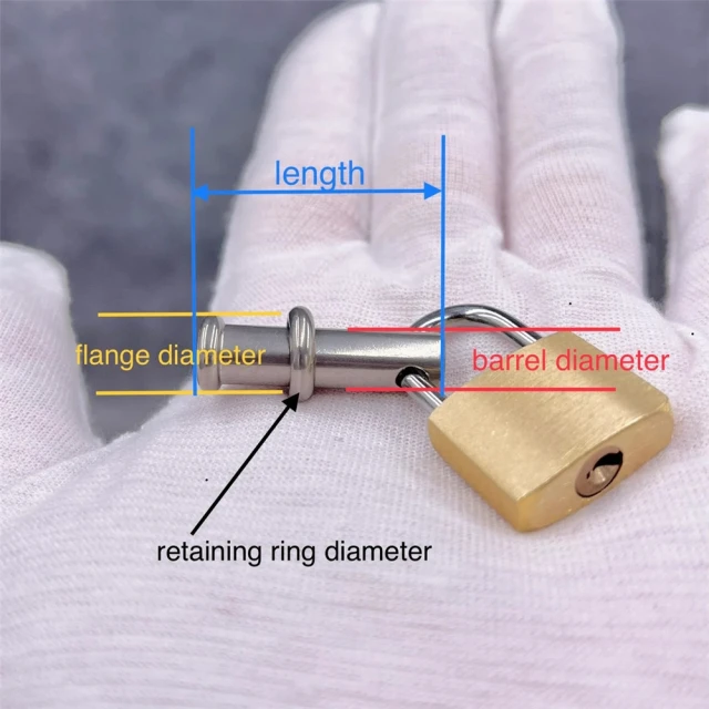 Titanium TetherSpout 3 Lengths E1 For Non-Piercing Chastity