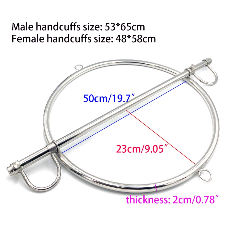 Restraints Circle Forced Bending Over Device with Handcuffs