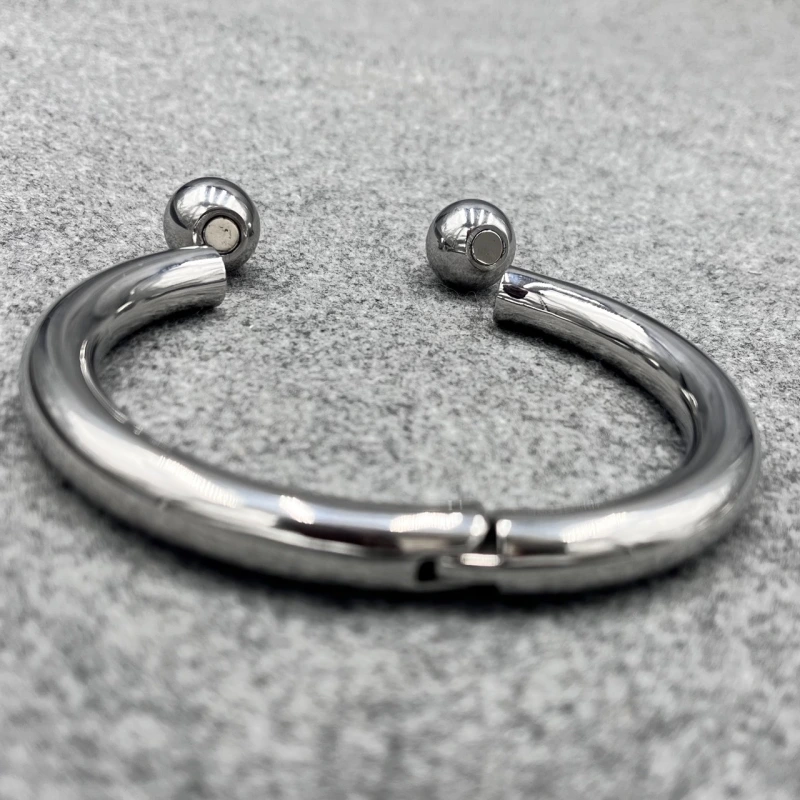 Customize Magnetic Cock Ring Stainless Steel Scrotum Pendant Ball Ring