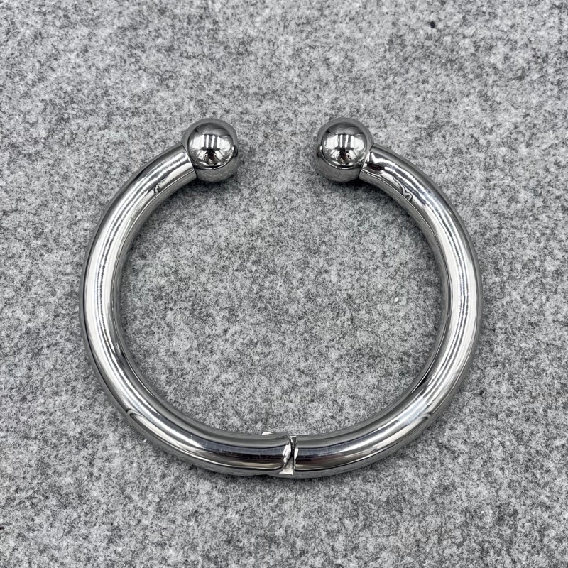 Customize Magnetic Cock Ring Stainless Steel Scrotum Pendant Ball Ring