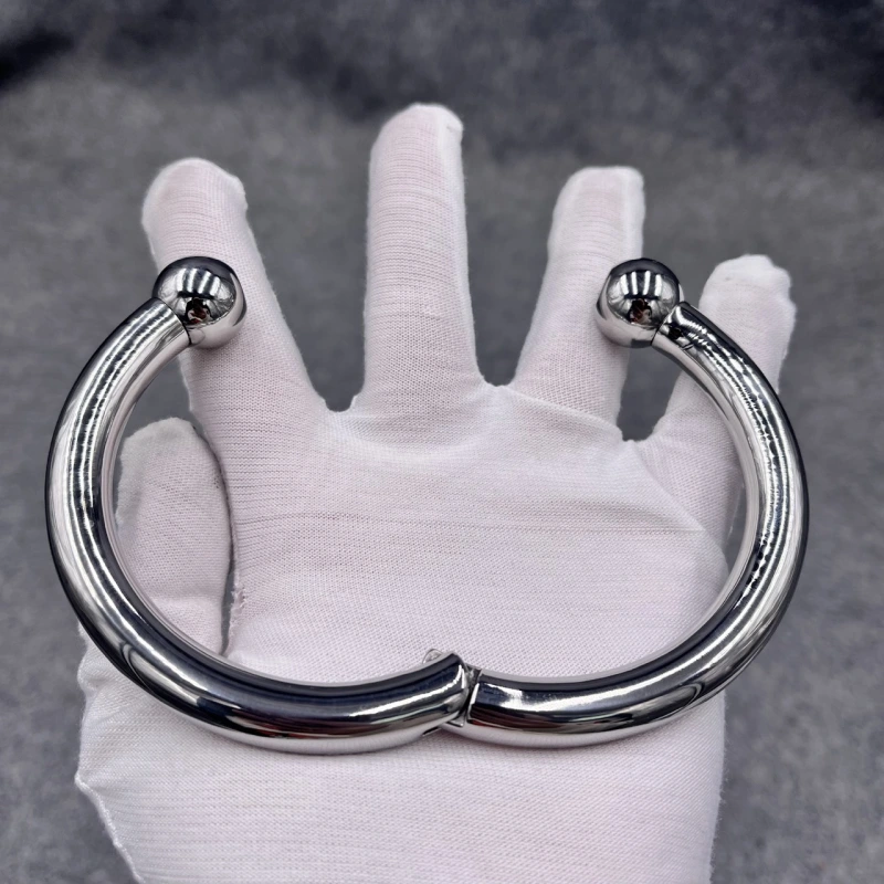 Customize Magnetic Cock Ring Stainless Steel Scrotum Pendant Ball Ring