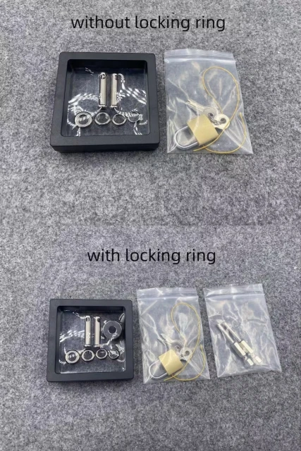 Titanium TetherSpout For Nom-Piercing Chastity