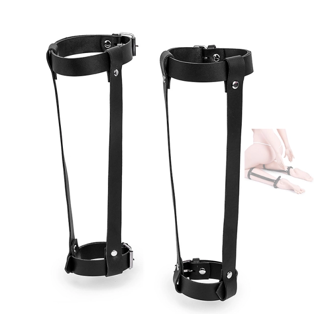 Adjustable Leather Calf Strap Bondage Gear Restraint Fetish