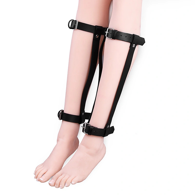 Adjustable Leather Calf Strap Bondage Gear Restraint Fetish