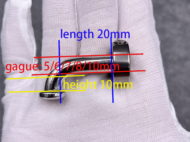 In Stock 5-10mm Gauge L shape PA wand with Locking Ring, urethra part ...