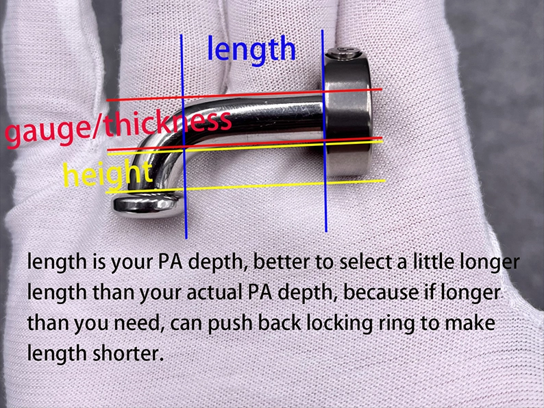 In Stock 5-10mm Gauge L shape PA wand with Locking Ring, urethra part ...