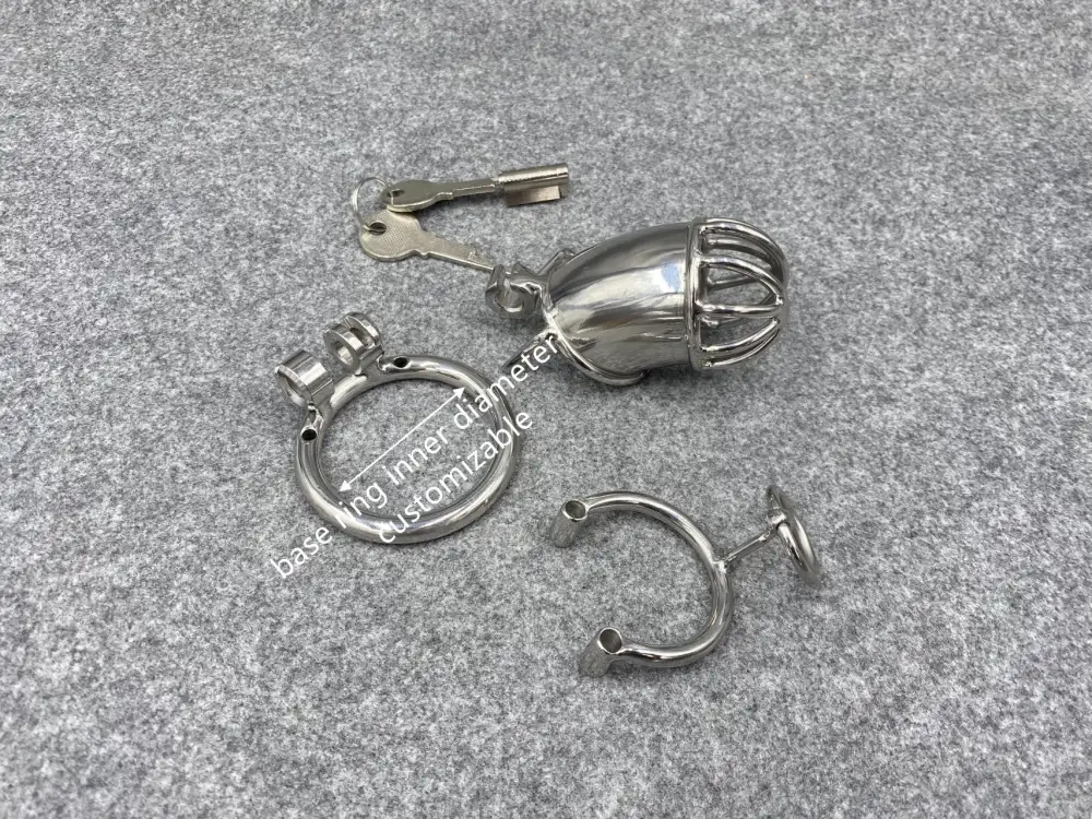 BA-34R Customize Chastity Cage Stainless Steel/Titanium Cock Cage