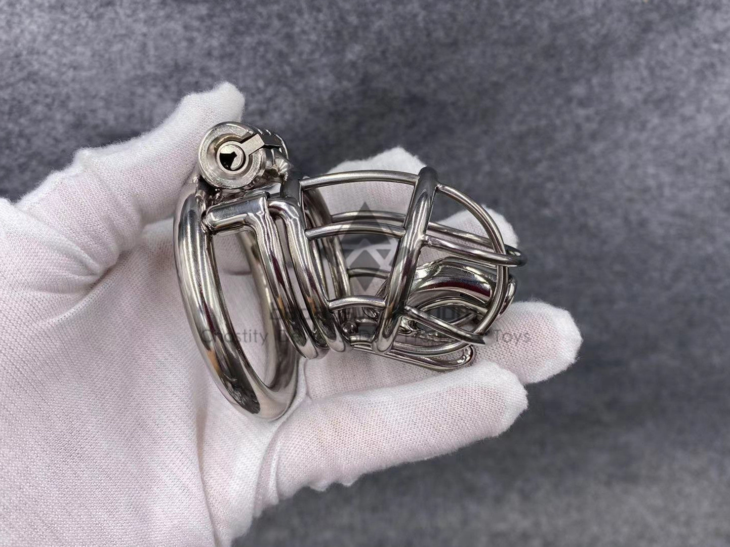 BA-20P Customize Chastity Cage Using Stealth Lock Stainless Steel ...