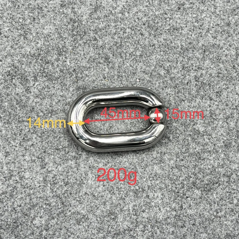 In Stock Weight 200g Stainless Steel Square Shape Testicle Ring Scrotum ...