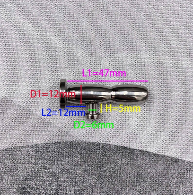 In Stock PA Gauge 6mm Titanium Prince Albert Wand PA#1 style