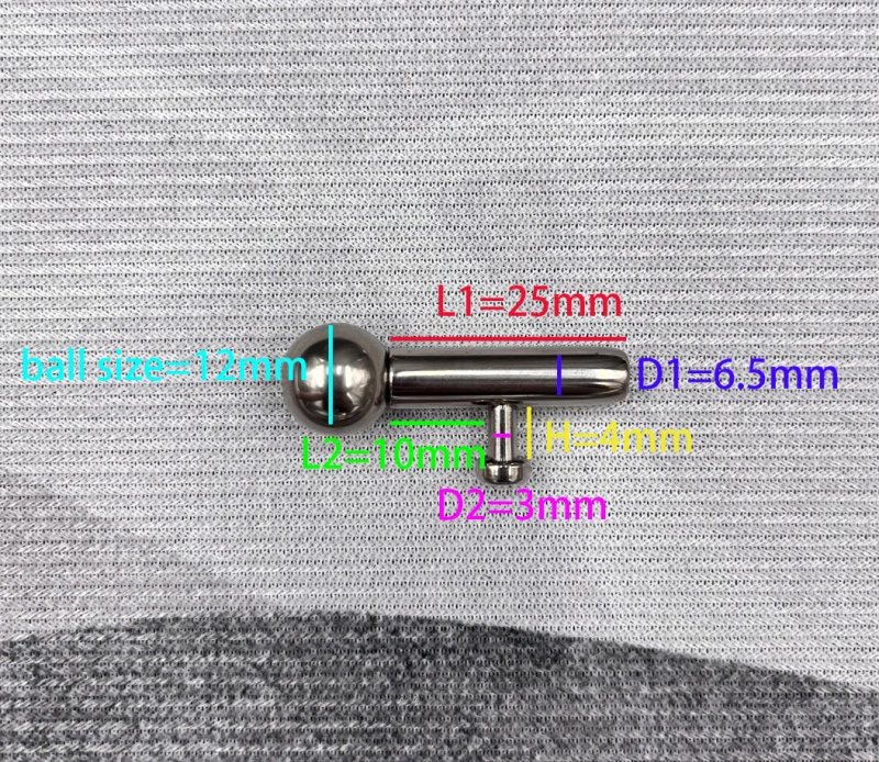 In Stock PA Gauge 3mm Titanium Prince Albert Wand PA#2 style