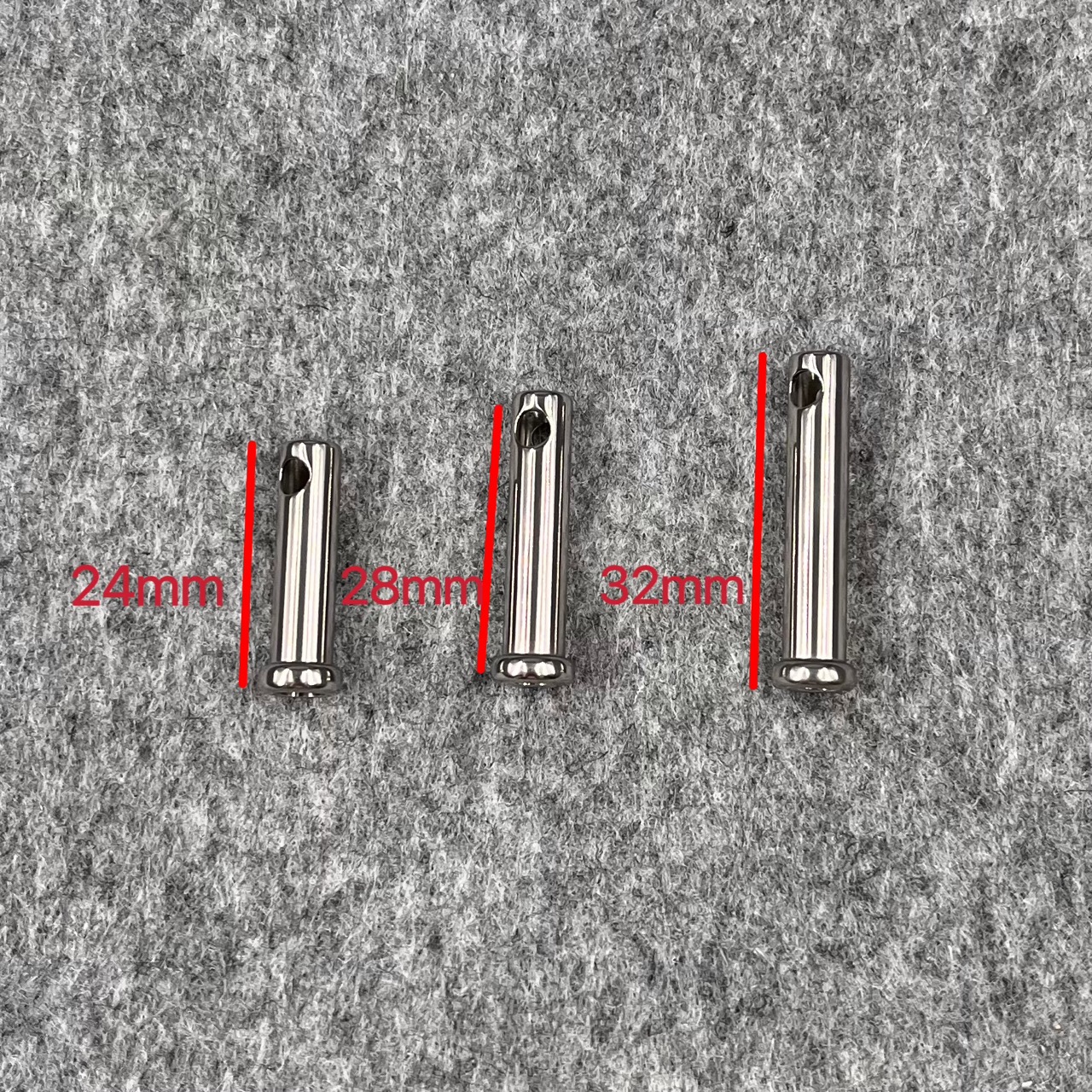 Titanium TetherSpout 3 Lengths E1 For Non-Piercing Chastity