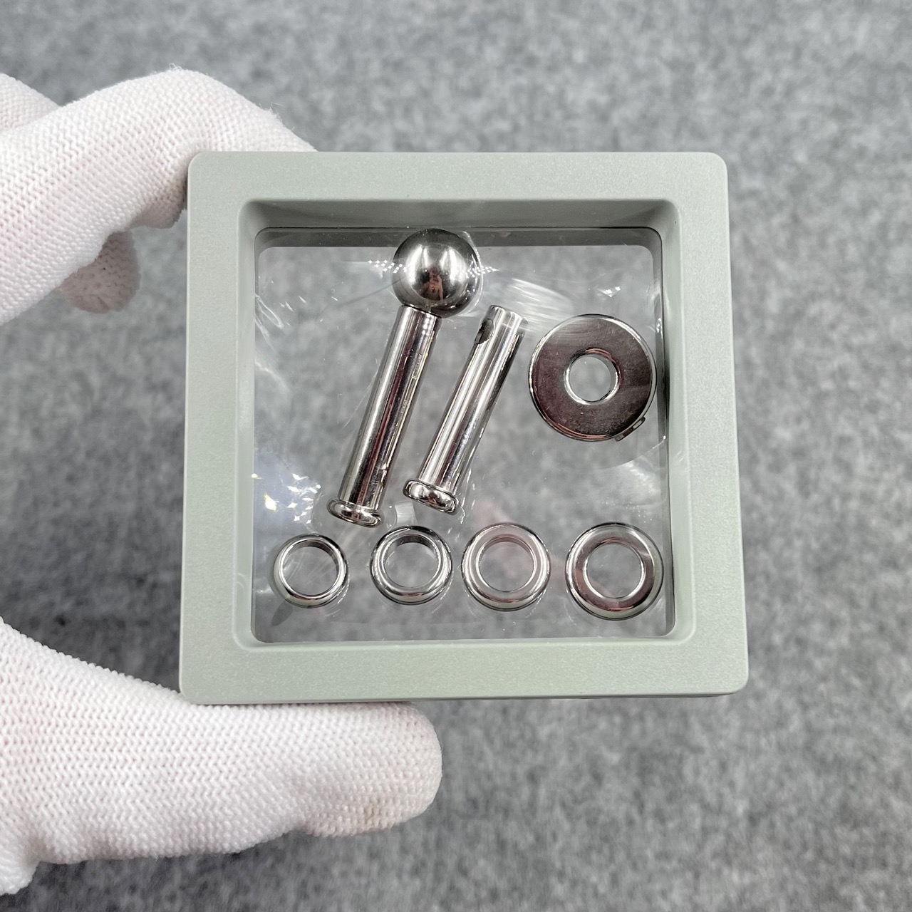 Titanium TetherSpout With Ball For Nom-Piercing Chastity